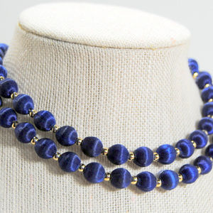 Jewelry | Silk Thread Wrapped Bead Gold Connectors Necklace | Poshmark